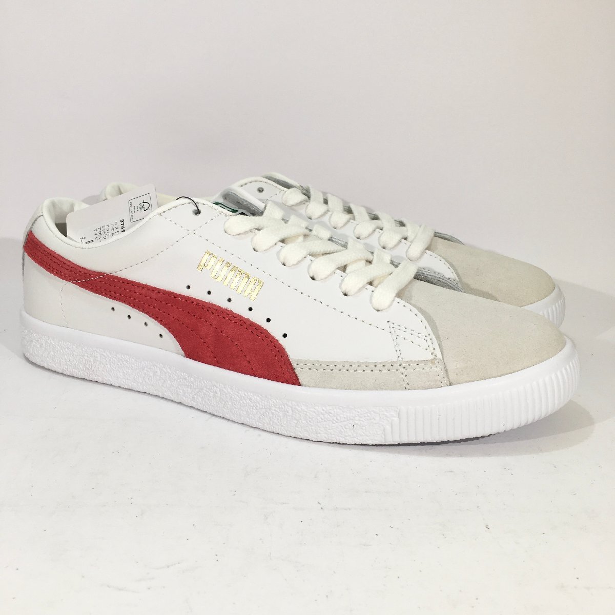 【未使用】27.5cm PUMA BASKET VTG 374922-02 プーマ バスケット ビンテージ ホワイト レッド メンズ ...