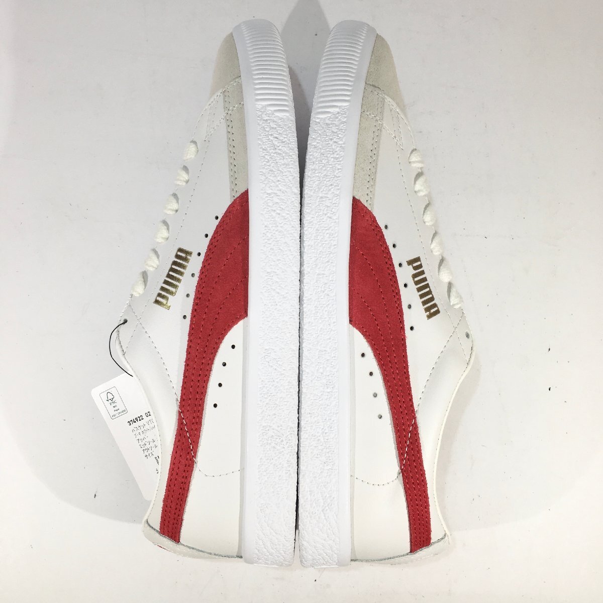 【未使用】27.5cm PUMA BASKET VTG 374922-02 プーマ バスケット ビンテージ ホワイト レッド メンズ ...