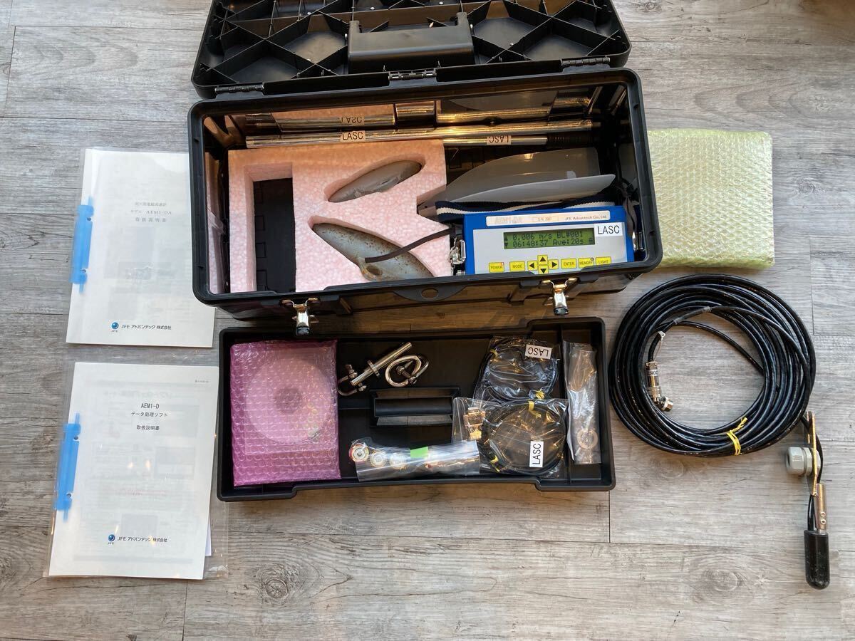 【傷や汚れあり】河川用電磁流速計 AEM1-DA データ処理ソフト AEM1-D JFE アドバンテック 取扱説明書付き 通電確認済み 直接 ...