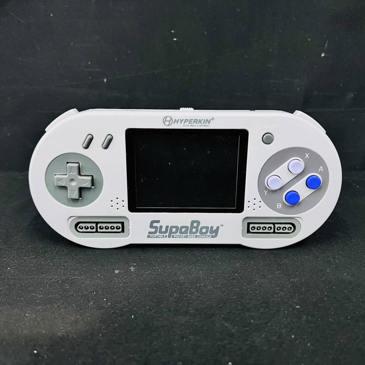 【やや傷や汚れあり】動作品 SFC スーファミ スパボーイ 本体 SupaBoy SFC PORTABLE VIDEO GAME SYSTEM 互換機 ハイパーキン HYPERKIN 箱付 ...
