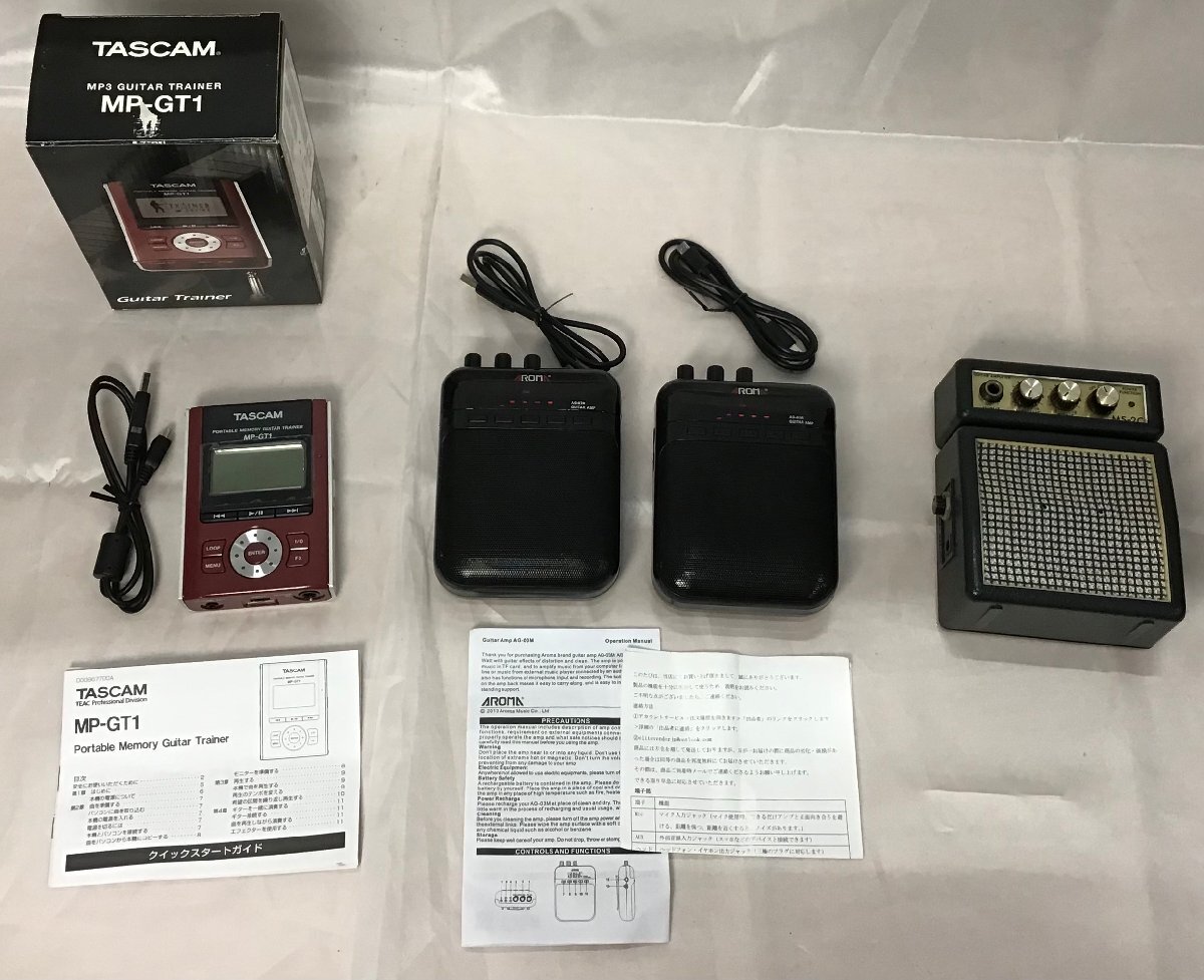 【全体的に状態が悪い】管理番号=b0812677【中古】TASCAM MP-GT1/AROMA AG-03M(×2)/Marshall MS ...