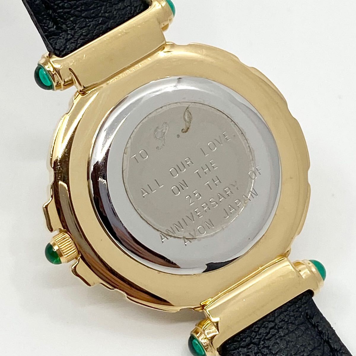 【目立った傷や汚れなし】腕時計 レディース AVON クォーツ quartz シェル文字盤 ストーン パール ゴールド 金 GOLD 2針 エイボン Watch Y2307の落札情報詳細 ...