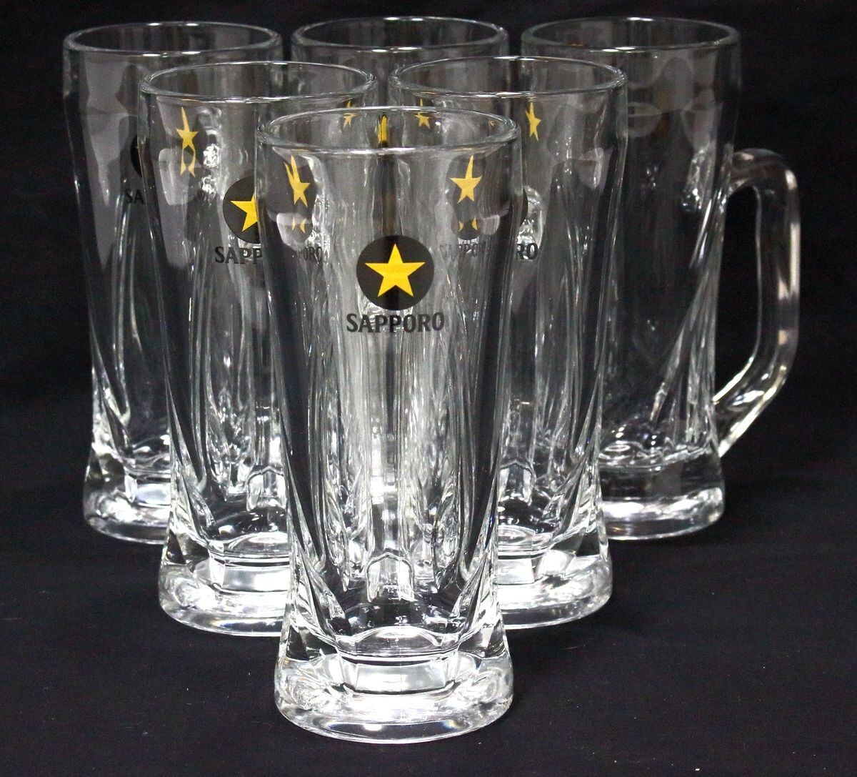 【未使用】 【未使用】 サッポロビール 黒ラベル ビールジョッキ ウィングジョッキ 435型 348ml MK65 6個セット ②MOF09394 ビアジョッキの落札情報詳細 - Yahoo ...