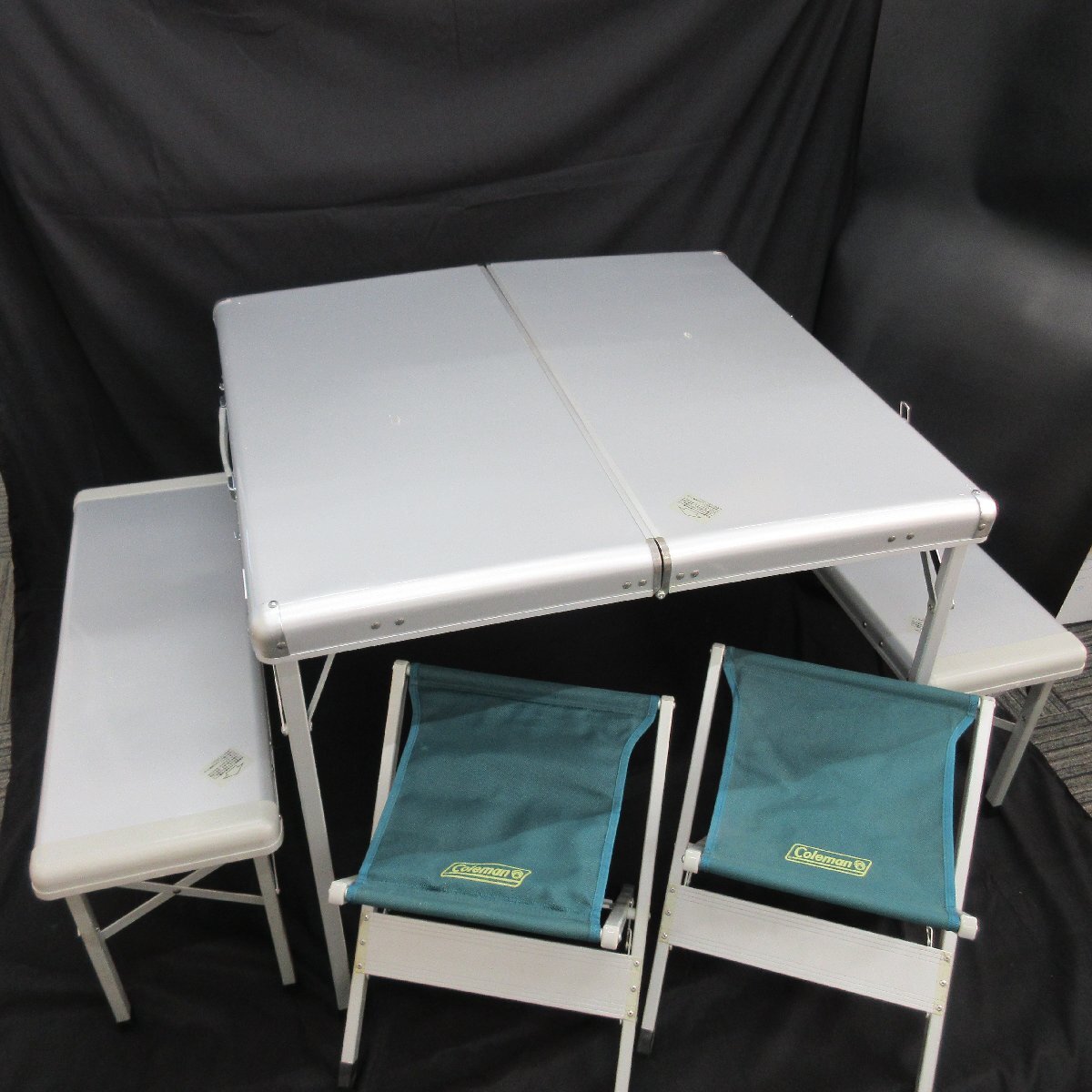 【やや傷や汚れあり】Coleman コールマン ファミリーベンチセット テーブル スツール ベンチ 6人用 Model170-5783 アウトドア キャンプ おでかけ コンパクトの落札情報詳細 ...