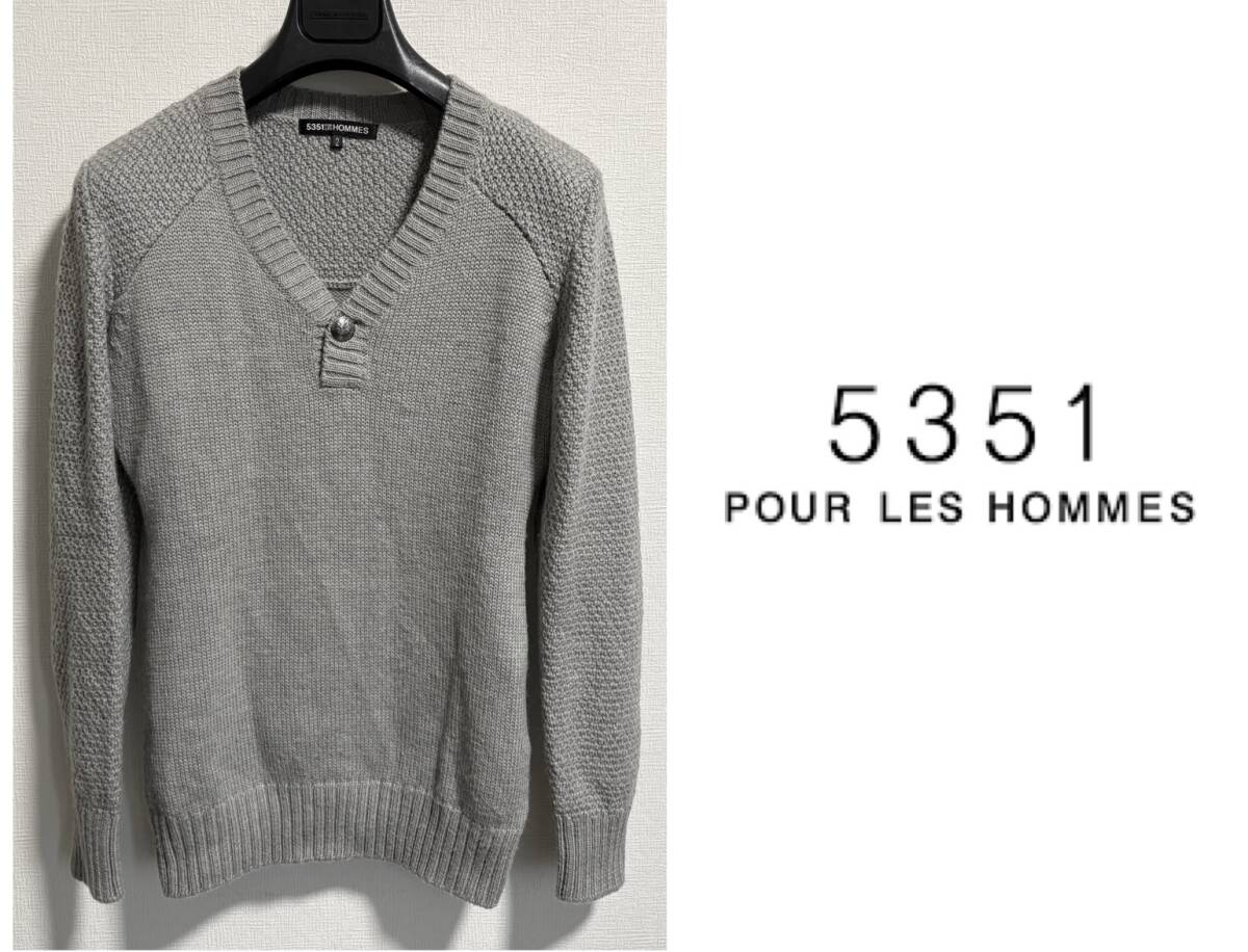 【未使用に近い】5351 POUR LES HOMMES シルバーコンチョ ヘンリーネック ウール×アクリルニット SCHORL シェラック BACKLASHの落札情報詳細 - Yahoo ...