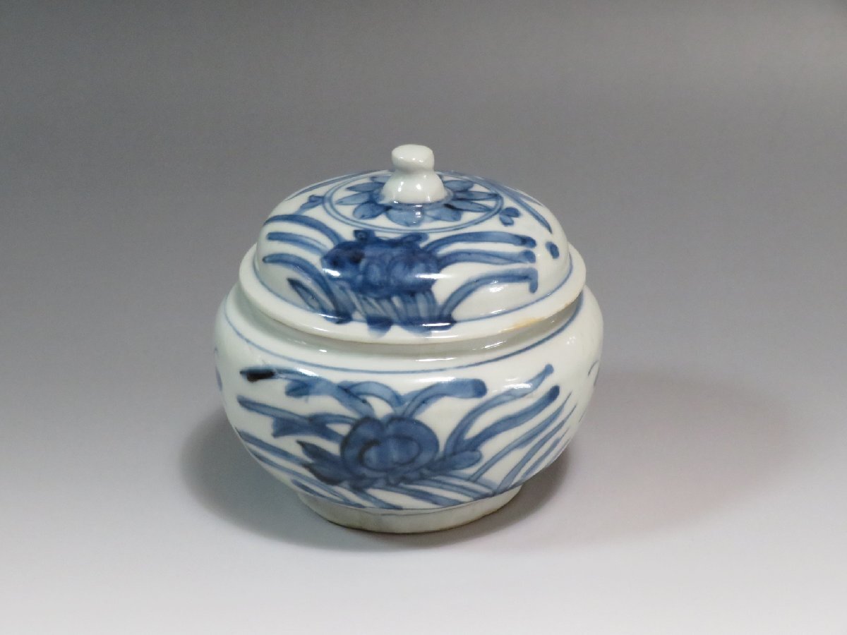 【やや傷や汚れあり】明呉須 青花花文 蓋物 中国古玩 B43の落札情報詳細 - Yahoo!オークション落札価格検索 オークフリー