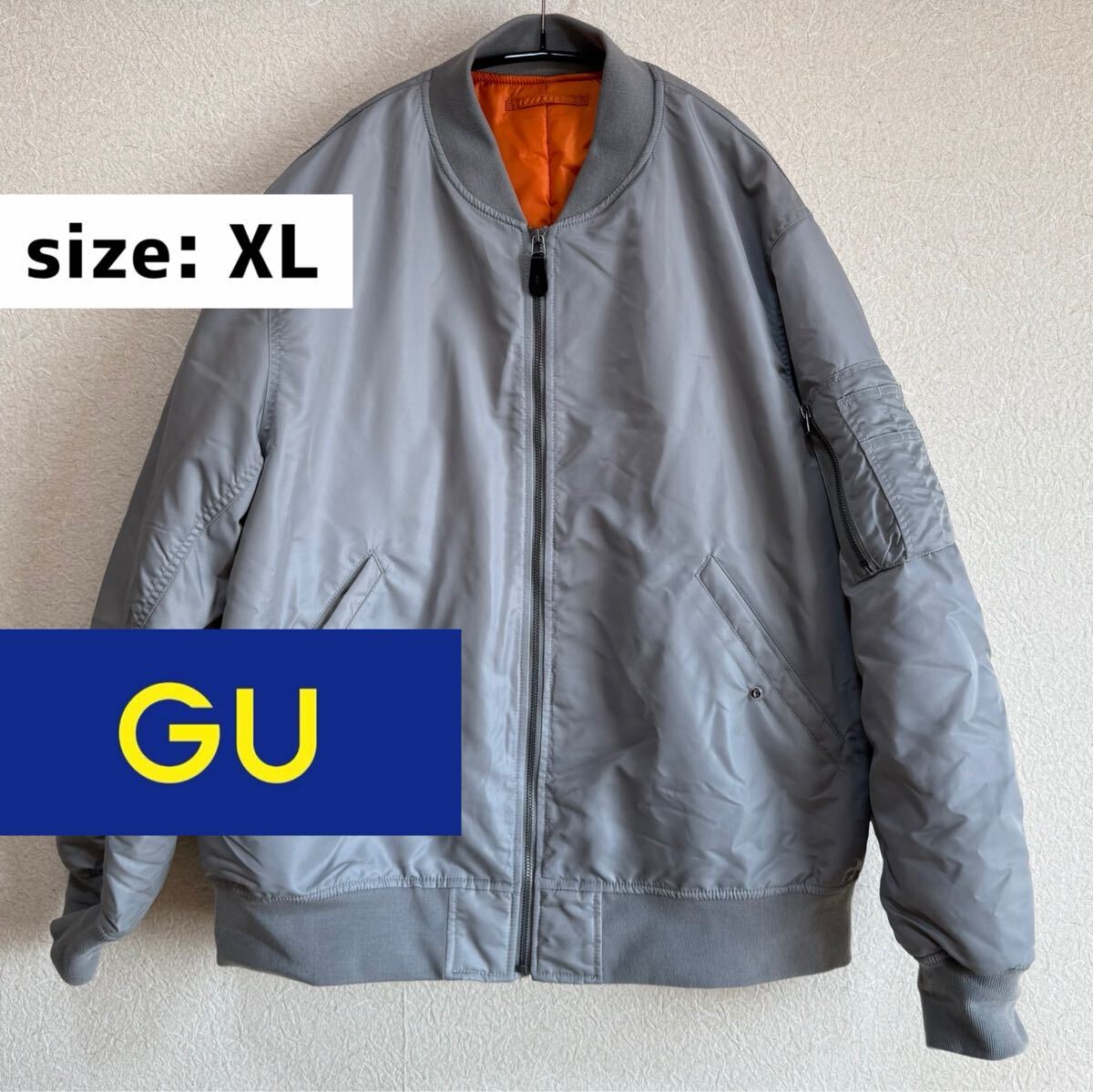 【目立った傷や汚れなし】【GU】 MA-1 ミリタリー XL フライトジャケット ブルゾン アルファ 前ジップアップ UNIQLOの落札情報詳細 - Yahoo!オークション落札価格検索 オークフリー