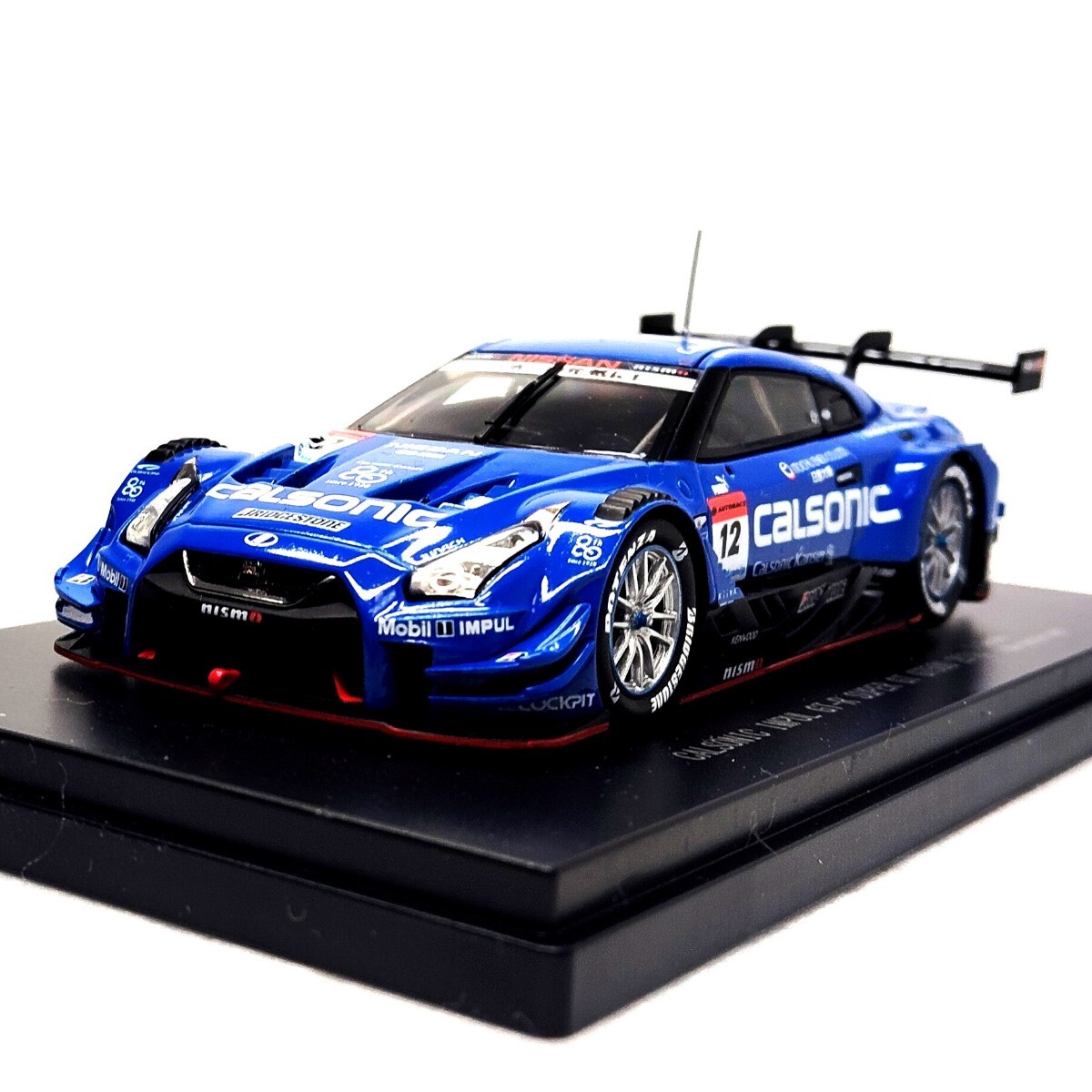 【傷や汚れあり】激レア 1/43 EBBRO エブロ 日産 GT-R R35 Skyline Nissan GTR 2018 スーパーGT GT500 カルソニック インパル CALSONIC ...