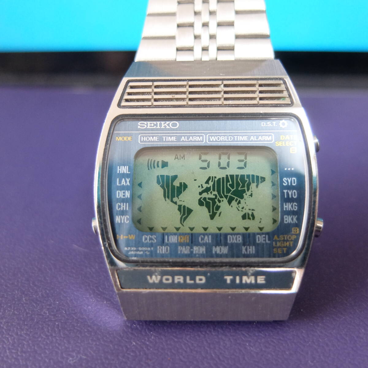 【未使用に近い】出た所勝負 金筋 一撃 セイコー デジタル アトラス 2チャンネルアラーム ワールドタイム SEIKO WORLD TIME ATLUS DIGITAL 現状稼働品の落札情報 ...
