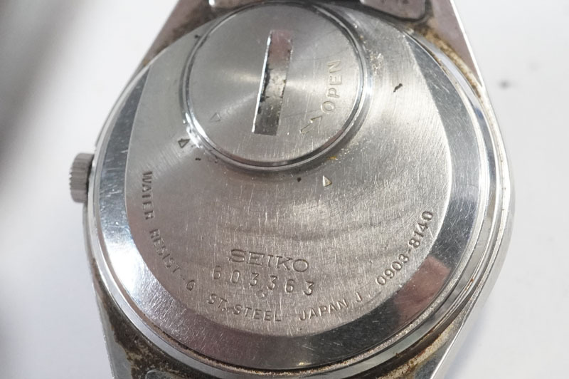 【やや傷や汚れあり】1円~【e147】SEIKO／セイコー 0903-8140 TYPE II カットガラス クオーツ デイデイト メンズ 腕時計 の落札情報詳細 - Yahoo!オークション ...