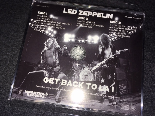 【未使用】 Led Zeppelin - Get Back To LA 1 Winston Remaster : Moon Child プレス ...