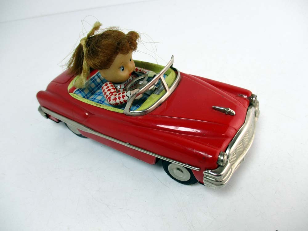 【やや傷や汚れあり】KANTO TOYS 1959年製 Suzy Convertible Car 完動美品 長さ約18cmの落札情報詳細 ...