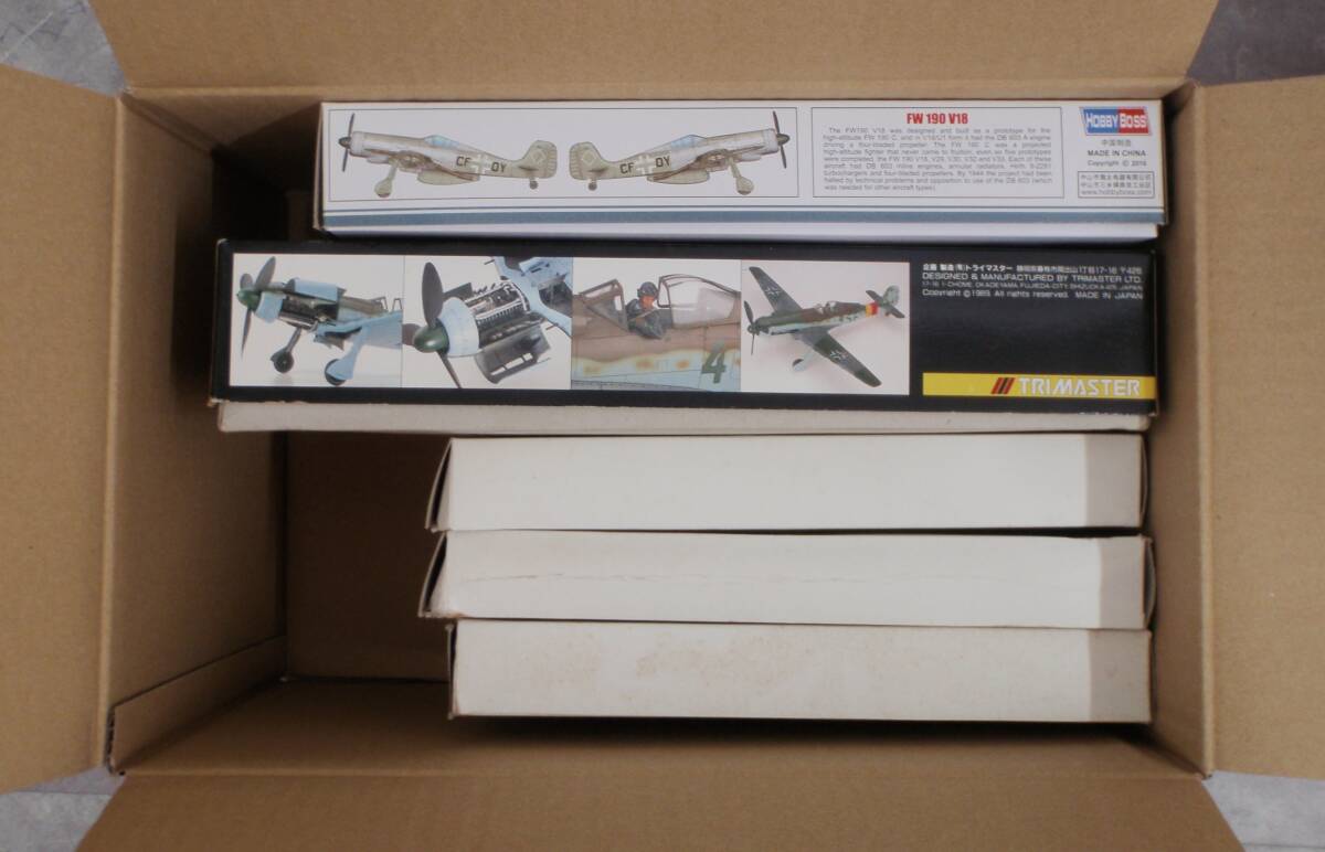 【未使用】【未組立/箱入り】 フォッケウルフ Fw190V18 1:48 HOBBY BOSS / Heinkel P.1079B 1:72 ...