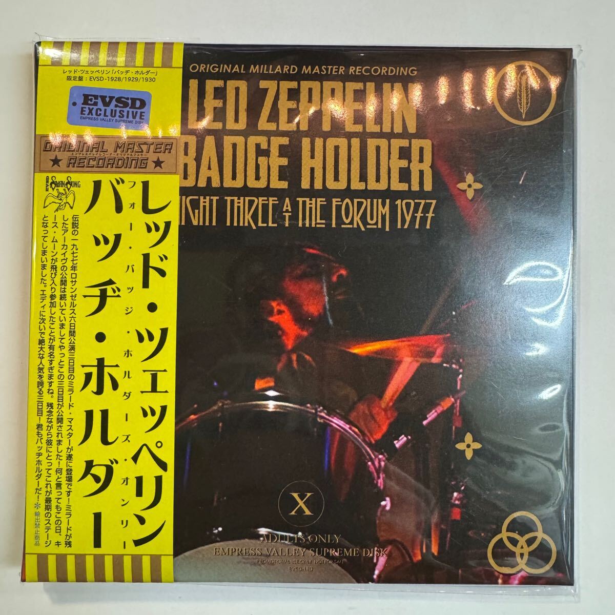 【未使用】LED ZEPPELIN / BADGE HOLDER NEW VERSION (3CD) 遂に登場ミラード・マスター！ジャケ写に ...