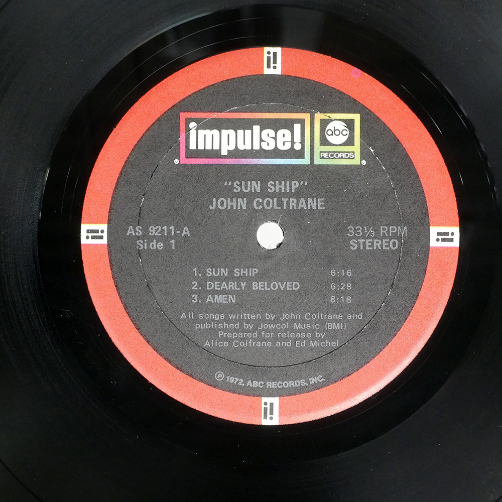 【やや傷や汚れあり】US盤 JOHN COLTRANE/SUN SHIP/IMPULSE AS9211 LPの落札情報詳細 - Yahoo!オークション落札価格検索 オークフリー