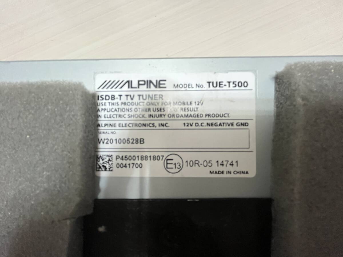 【やや傷や汚れあり】ALPINE アルパイン 4×4フルセグ 車載用 地上デジタルTVチューナー TUE-T500の落札情報詳細 ...
