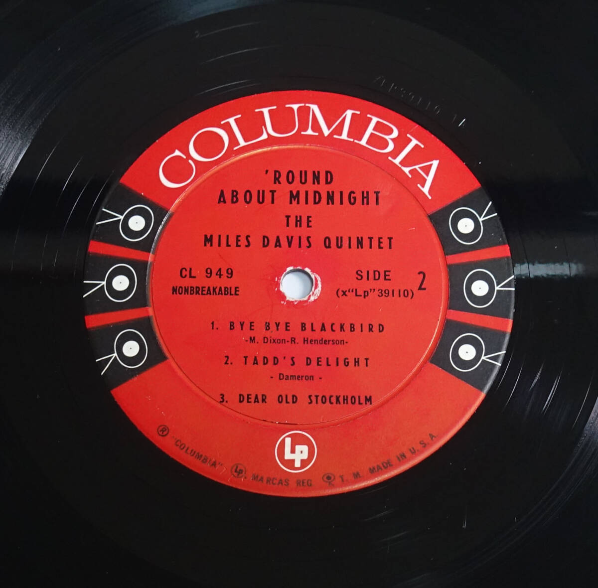【やや傷や汚れあり】極美! US Columbia MONO CL 949 オリジナル 6EYES Round about Midnight / Miles Davis Quintet MAT ...