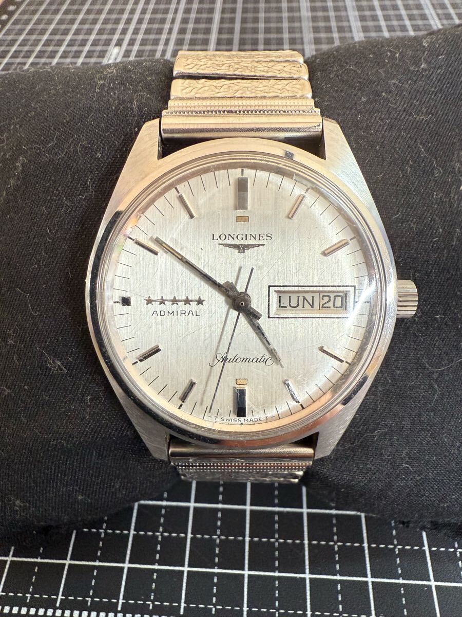 【やや傷や汚れあり】1円〜 LONGINES ロンジン ADMIRAL アドミラル デイデイト メンズ 時計 自動巻き シルバー文字盤 稼働 現状品 s5の落札情報詳細 - Yahoo ...