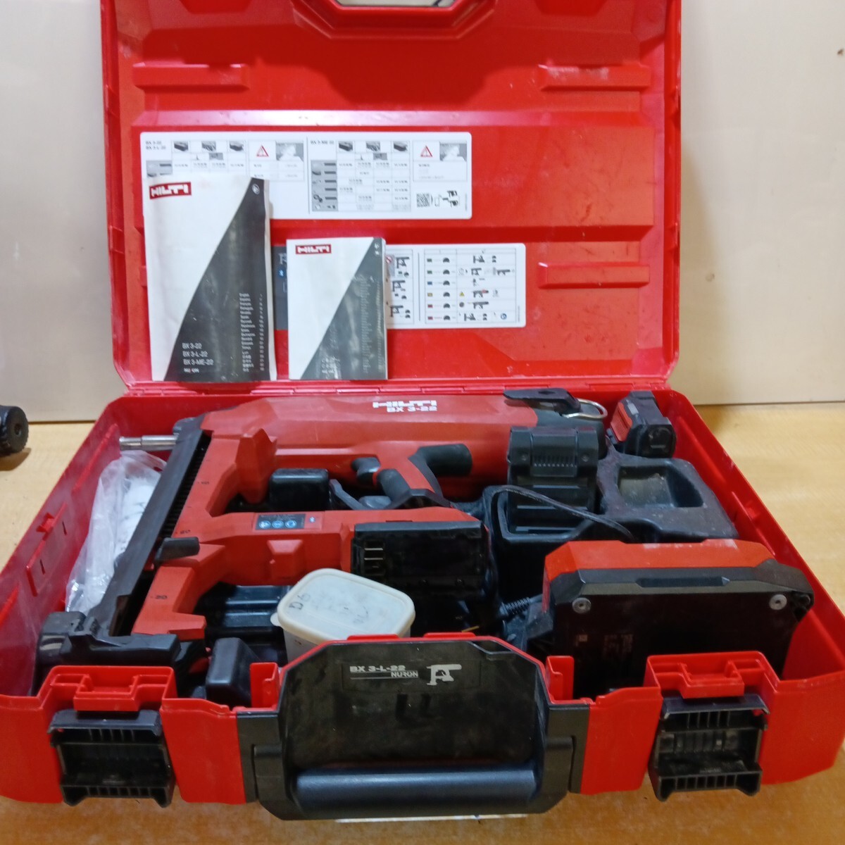 【やや傷や汚れあり】# HILTI ヒルティ 充電式釘打ち機 BX3-L-22 NURON 動作品の落札情報詳細 - Yahoo!オークション ...