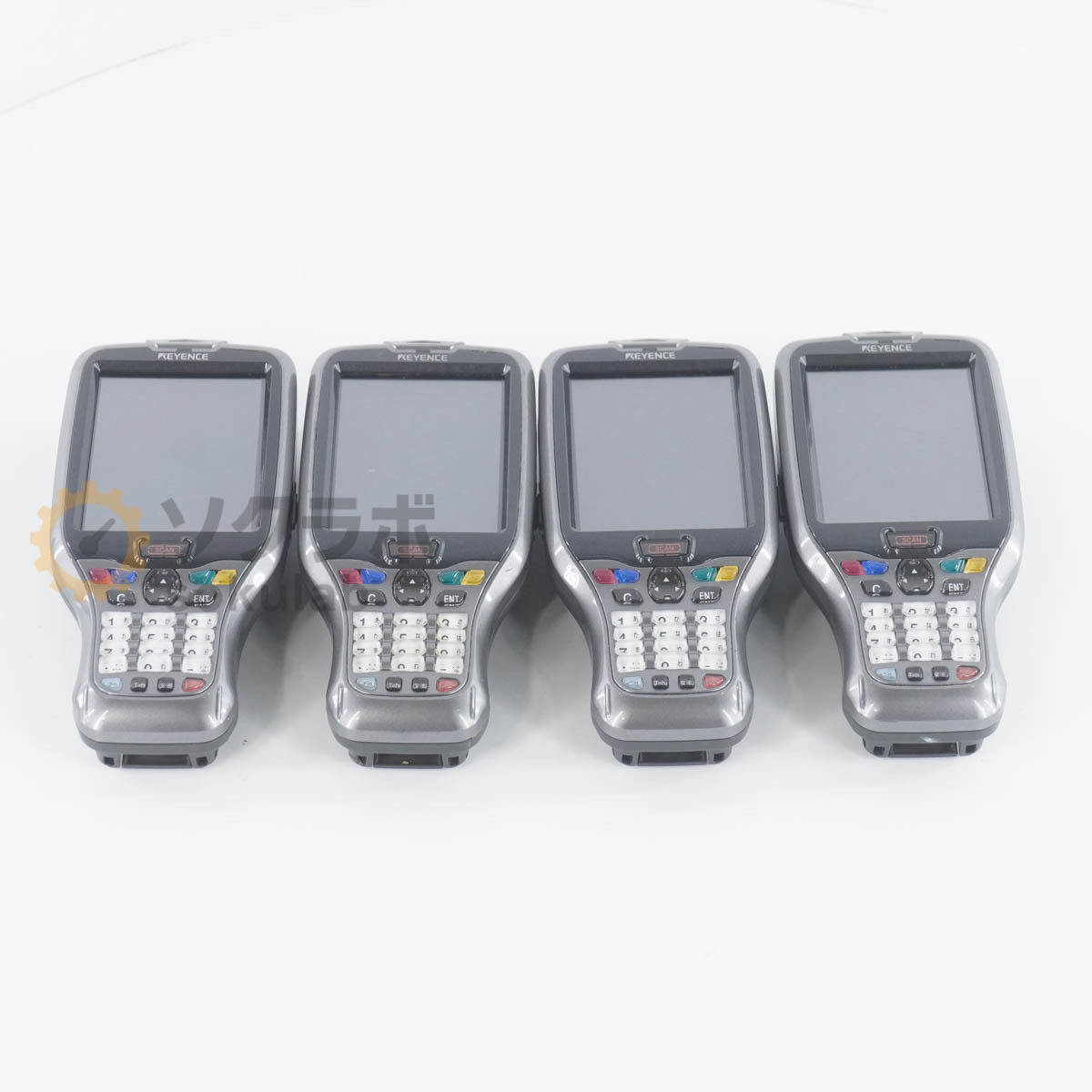 【傷や汚れあり】[PG] 8日保証 4台セット BT-W155 KEYENCE BT-WUC14 キーエンス ハンディターミナル 4連充電 ...