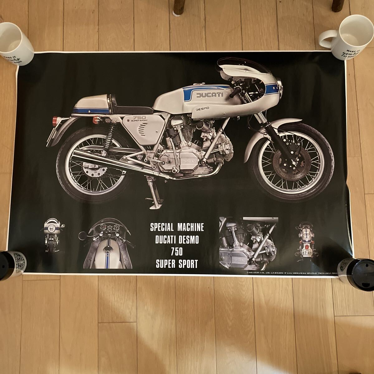 【未使用】超希少 ドゥカティ DESMO 750 SUPER SPORT 大判ポスター デッドストック 92㎝×62㎝の落札情報詳細 - Yahoo!オークション落札価格検索 オークフリー