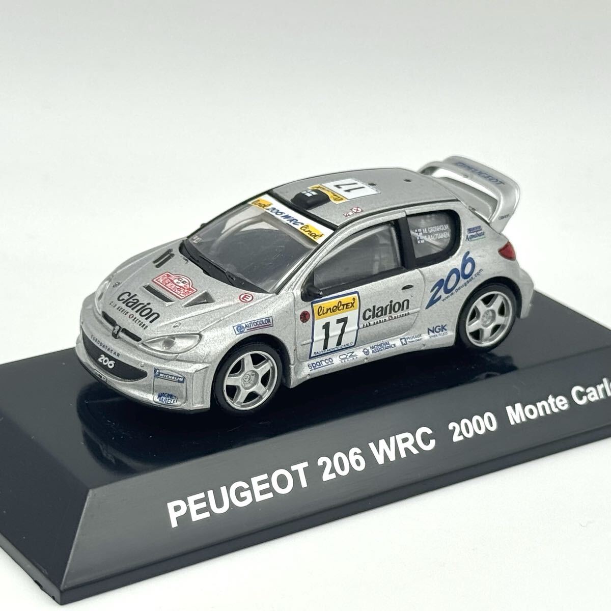 【やや傷や汚れあり】【CMs】 1/64 プジョー 206 WRC 2000 Monte Carlo PEUGEOT RALLY CAR ...