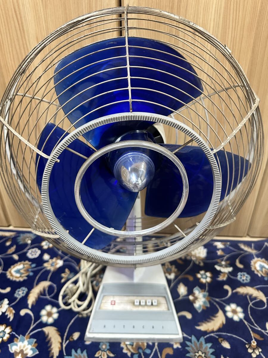 【傷や汚れあり】[中古] Hitachi3枚羽 扇風機 アンティーク Hitachi AC DESK FAN 30cm/昭和レトロ ...