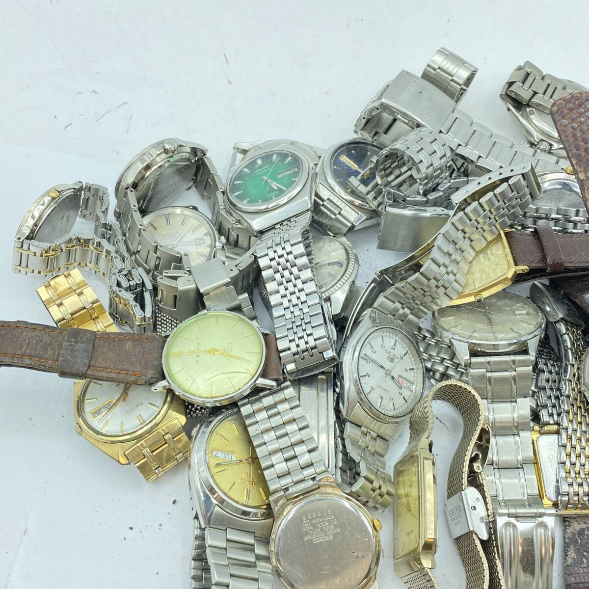 【傷や汚れあり】『AI41』時計 約1.6kg セイコー クォーツ/セイコーファイブ/クロノス/CADET/スピリット/LM/パーペチュアル ...