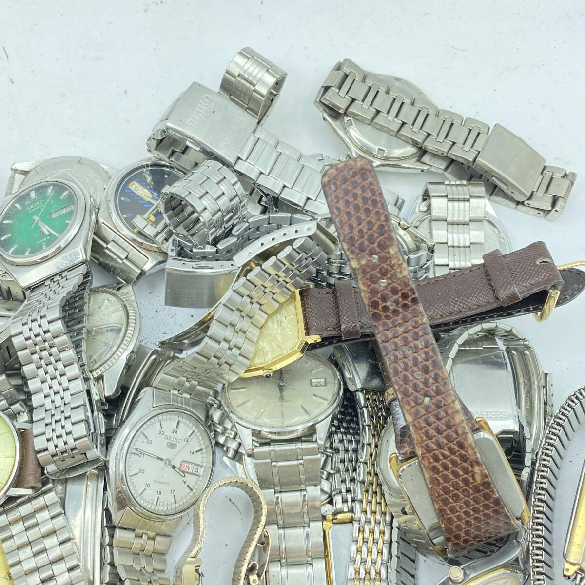 【傷や汚れあり】『AI41』時計 約1.6kg セイコー クォーツ/セイコーファイブ/クロノス/CADET/スピリット/LM/パーペチュアル ...