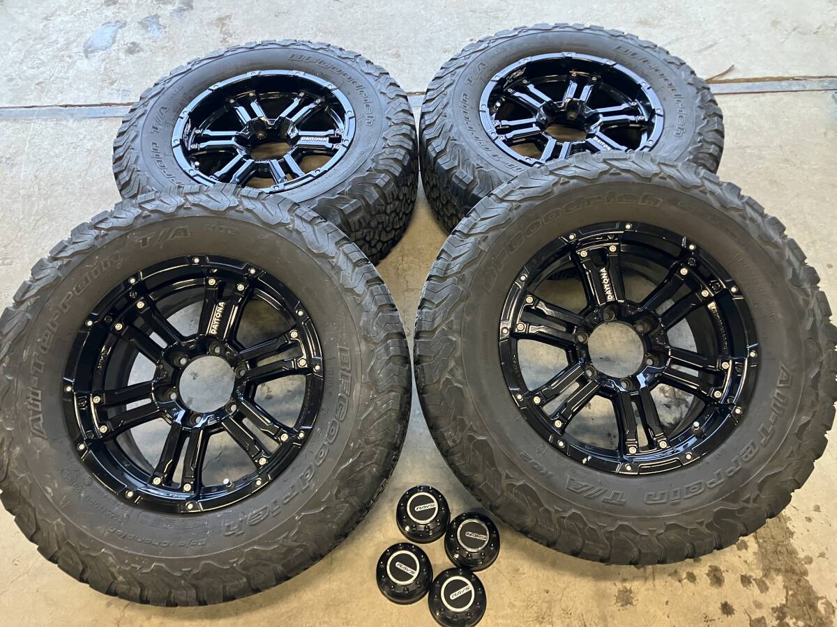 【やや傷や汚れあり】【長野市発★N477】RAYS/レイズ DAYTONA/デイトナ FDX 17×8J +20 PCD139.7-6H BF ...