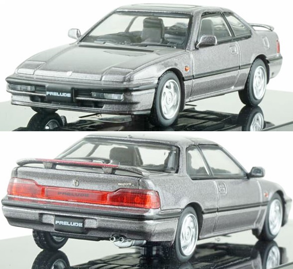 【新品】【Hobby JAPAN】1/64 ホンダ プレリュード Si BA5 (1989) ミニカー 完成品 (グレーメタリック)／HONDA PRELUDE HJ641002AGM ...