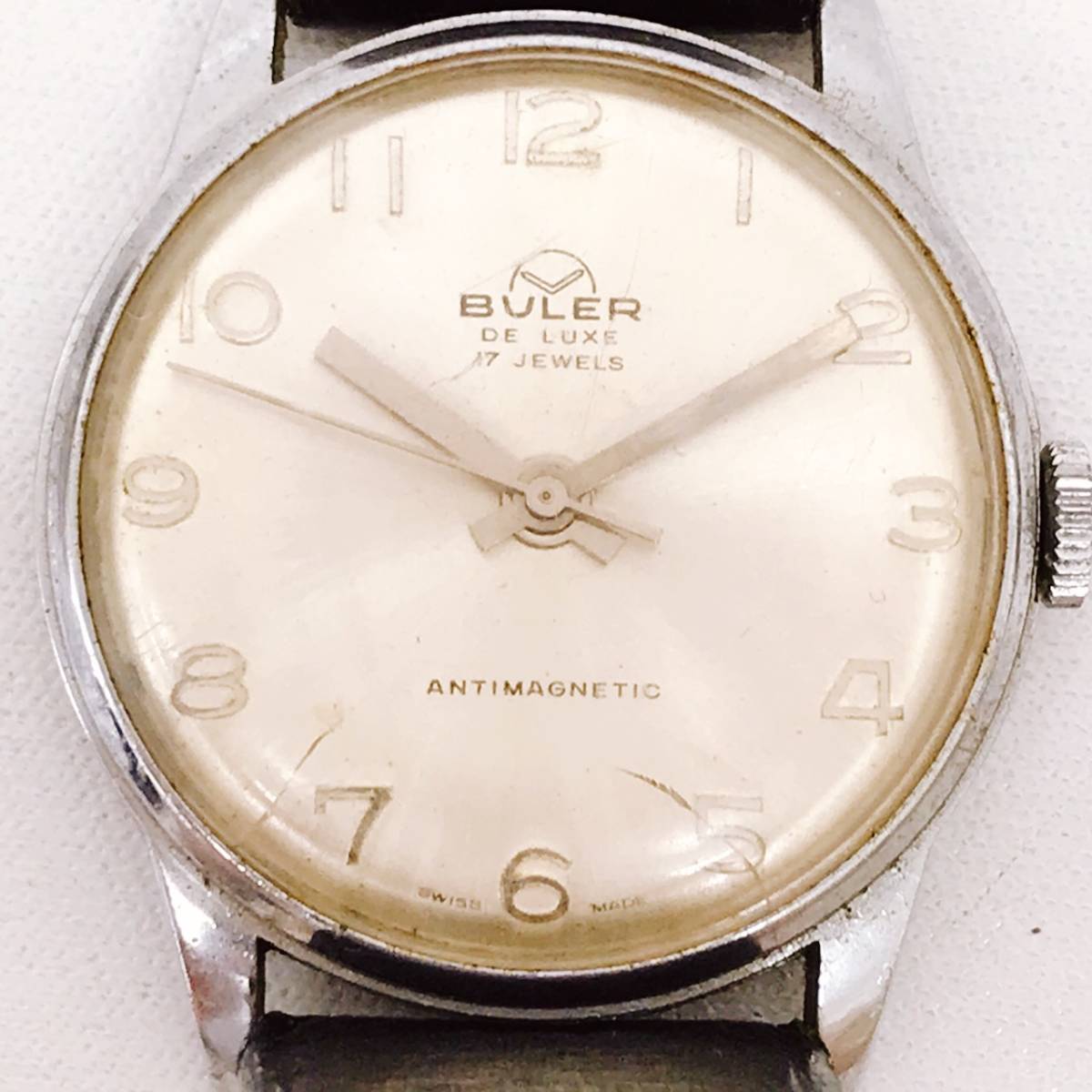 ★BULER DE LUXE 17 JEWELS 腕時計★ビューラ／1258／アンティーク／ヴィンテージ／ウォッチ／17石／スイス製 ...