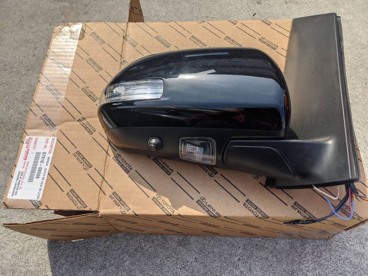 US TOYOTA シエナ 電動格納 純正ミラー ミラーウィンカー 87910-08906 ミラーヒーター付き 中古の落札情報詳細 ...