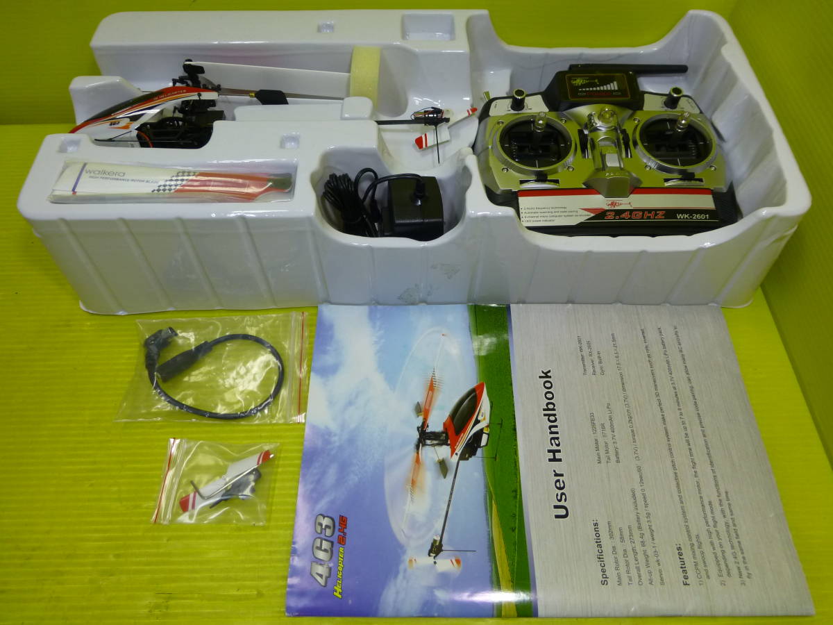 美品 ワルケラ【MINI 3D ヘリコプター 4G3】ジャンク品 部品取り プロポ型番 WK-2601 WALKERA ラジコンヘリ RCヘリコプターの落札情報詳細 - Yahoo ...
