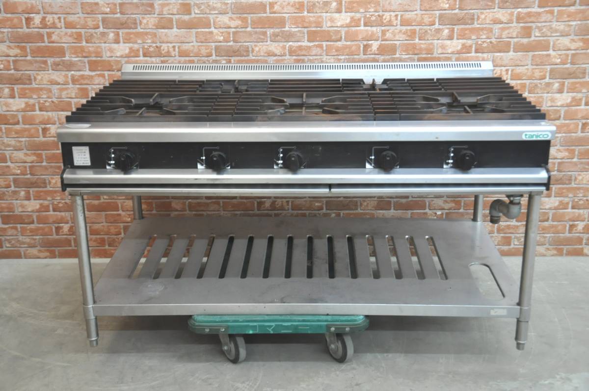 l129 tanico タニコー ガステーブル T1532A2-10 5口 ガスコンロ LPガス プロパンガス 業務用 厨房 店舗 飲食店 動作確認済み♪♪♪の落札情報詳細 - Yahoo ...