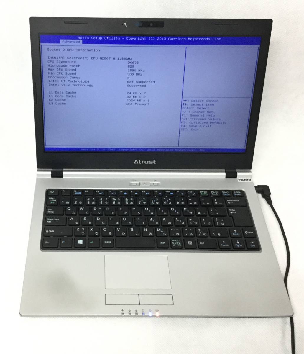 J62023-Y-25-③ Atrust mt178ノートパソコン 1点【通電OK】の落札情報詳細 - ヤフオク落札価格検索 オークフリー