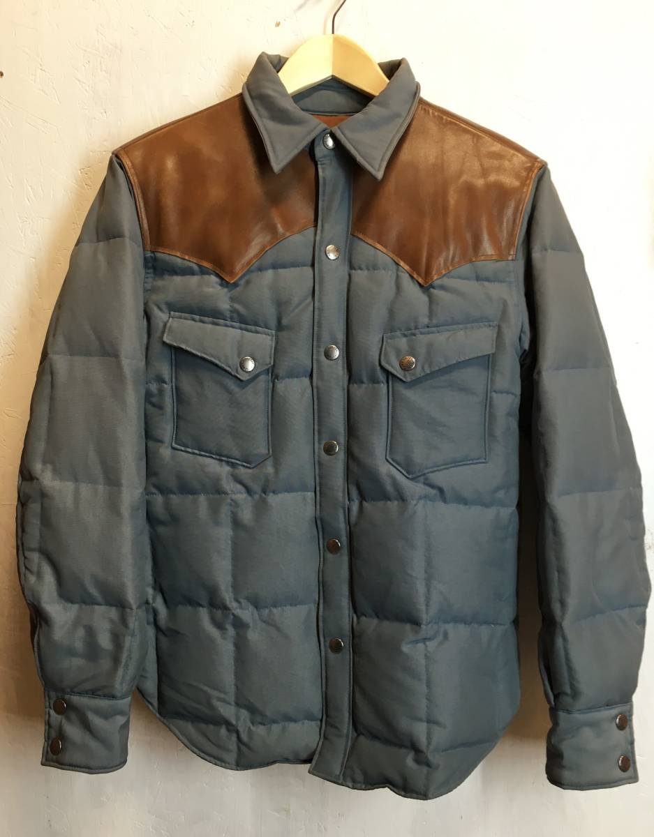 古610 SUGAR CANE シュガーケーン SC11160 LATHER YOKE WESTERN DOWN JACKET 馬革レザーヨーク ウエスタンダウンジャケット の落札情報詳細 ...