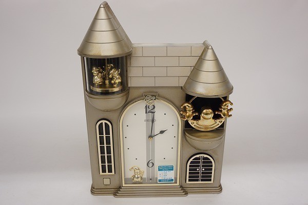 V938-S3-3944 SEIKO セイコー ZIGZAG 壁掛け時計 AM502S H約44.5×W約33cm 時計稼働確認済み 現状品⑭ ...