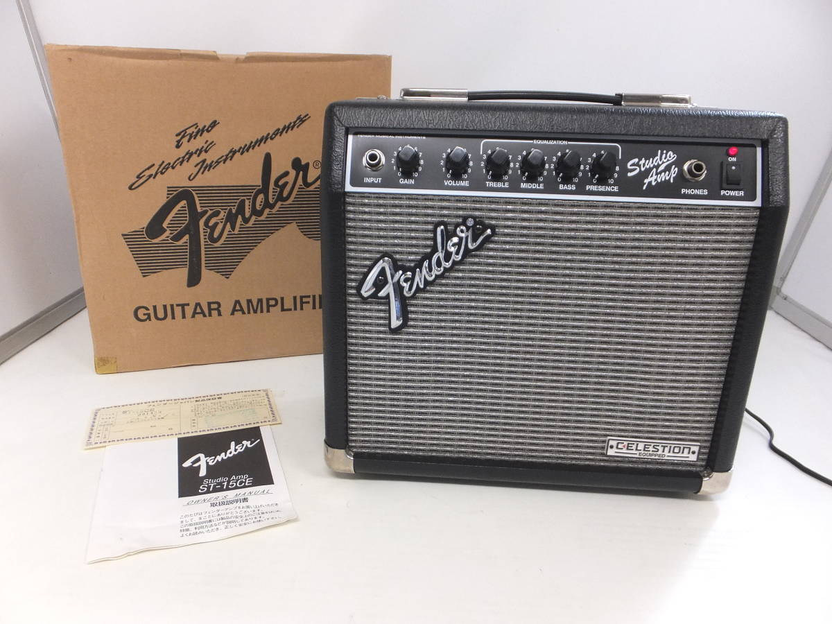 【よろづ屋】FENDER フェンダー Studio Amp ST-15CE セレッション ギター アンプ 音響 取扱説明書付き 箱あり(T0821-100)の落札情報詳細 - Yahoo ...