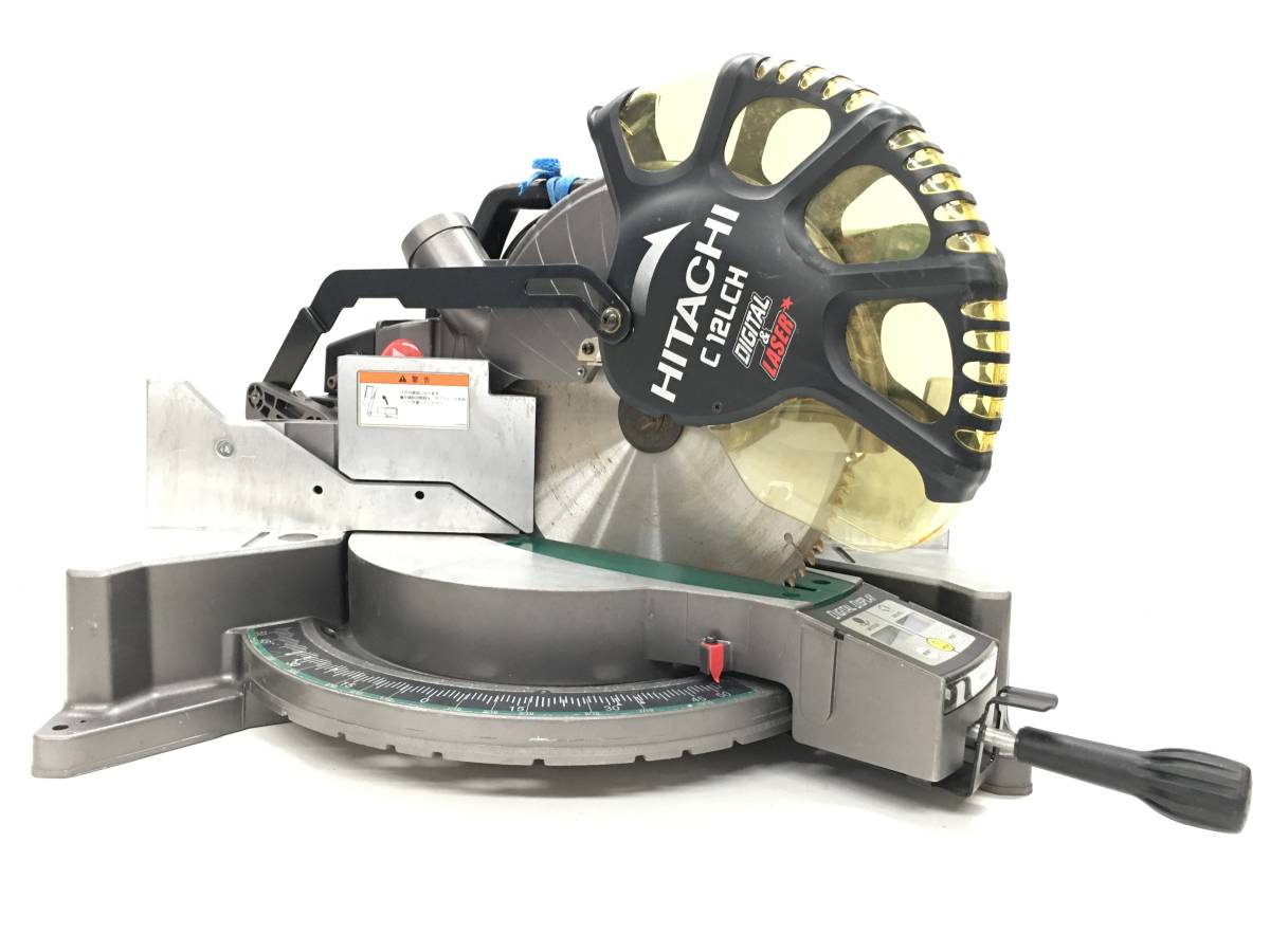 【10342233】★動作確認動画有★ HITACHI 日立 305mm 卓上丸のこ C12LCH レーザー デジタル表示 押切 電動工具 ...
