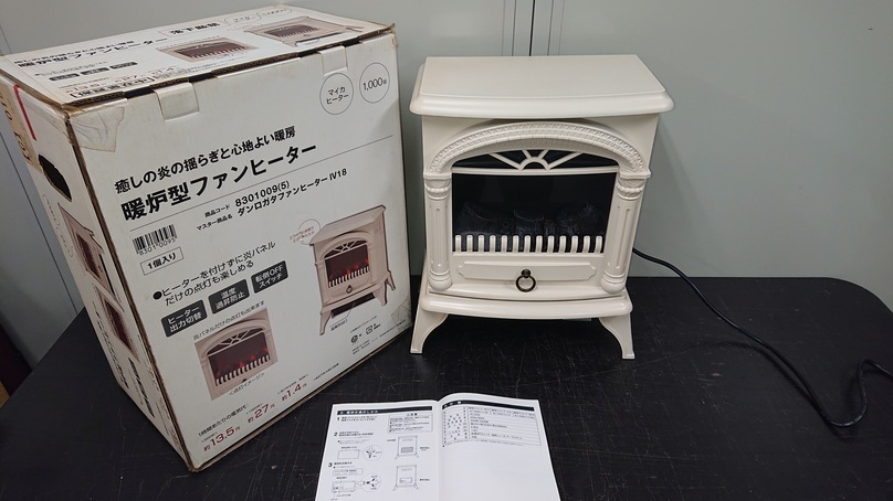 e140 暖炉型ファンヒーター IV18 2018年製 BLT-99B-2-S-IV 白 1000W ニトリの落札情報詳細 - Yahoo!オークション落札価格検索 オークフリー