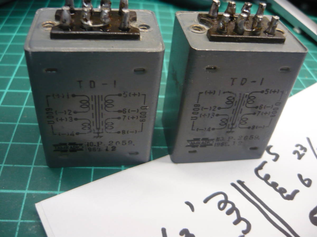 即決/送料無料 TAMURA TD－1 600Ω/600Ω 2個 タムラ トランス の落札情報詳細 - Yahoo!オークション落札価格検索 オークフリー