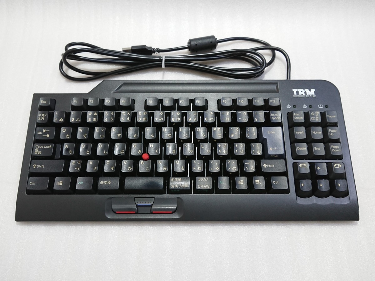 IBM TrackPoint USB Space Saver Keyboard JIS配列 KPH0035 トラックポイント 日本語 テン ...