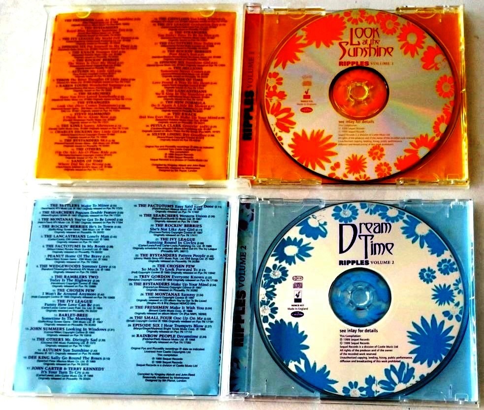 【送料無料】60年代ブリテイッシュ・ポップCD2枚 RIPPLES VOLUME 1＆2 [LOOK AT THE SUNSHINE ...