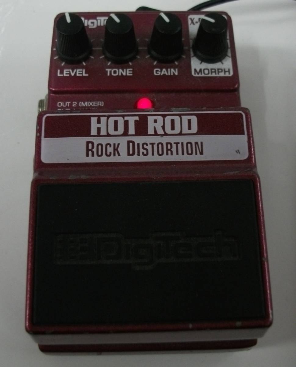 [40]# 詳細不明 エフェクター? DigiTech HOT ROD ROCK DISTORITIONと表記 通電確認のみ実施 ジャンク中古 ...