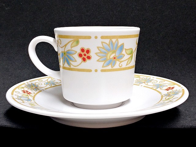 【目立った傷や汚れなし】3QV売切！税無し☆ノリタケ★プログレッション★カップ＆ソーサー★デミタス★花★可愛い★PROGRESSION★現品限り★0326-7の落札情報詳細 - Yahoo ...