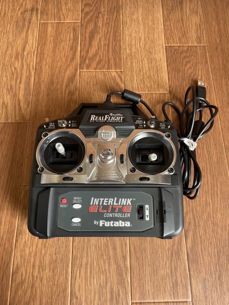 Futaba INTERLINK ELITE CONTROLLERリアルフライトUSBコントローラー フライトシミュレーター フタバ プロポ ...