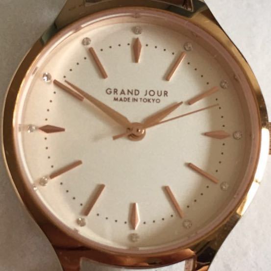 713-0423 GRAND JOUR グランジュール レディース腕時計 革ベルト クオーツ MJ-GJQA01 稼働品 の落札情報詳細 ...