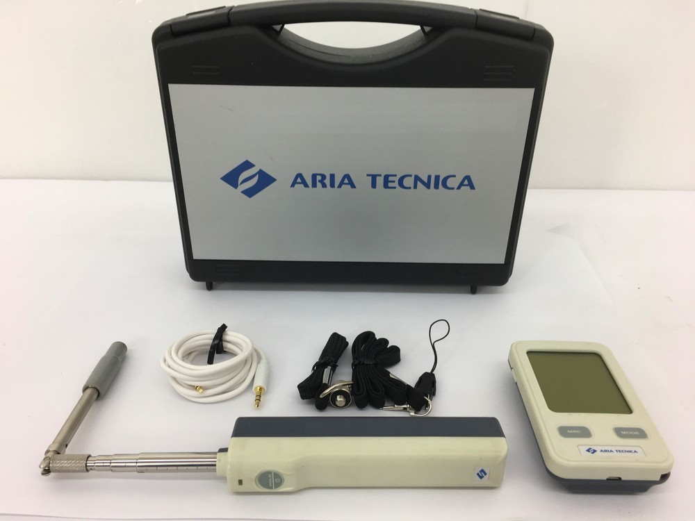 【同梱可】中古品 アリアテクニカ AF101set ワイヤレス風速・温度計 表示ユニット＋プローブ AF101 AF201 ケース付 ※アーム ...