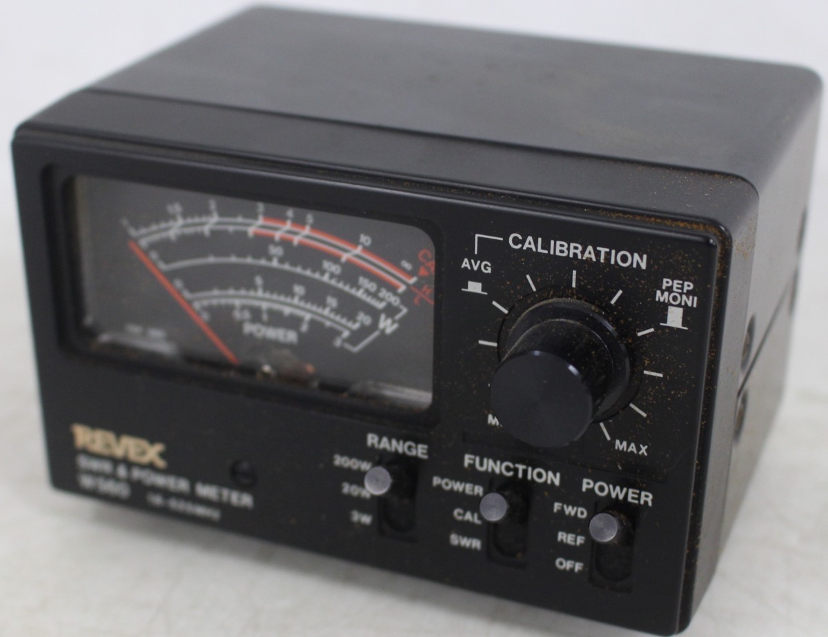 REVEX W540 SWR&POWERメーター(140-525MHz/200W) 144/430MHzの動作を確認済み 現状品 の落札情報 ...